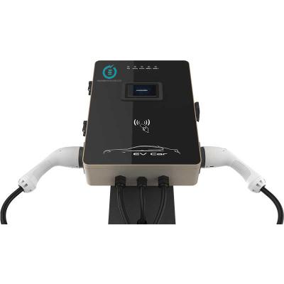 China 4.3'' LCD Wifi RFID EV Charger 16A 32A APP Control Home Use for sale