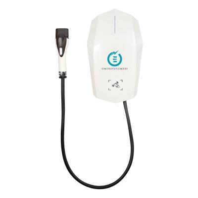 China 5m Cable Commercial RFID EV Charger 150*150*60m Plug And Charge for sale