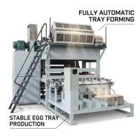 China Egg Tray Making Machine with 10,000pcs/h Output, Automatic Stacking System and Recycled Paper Input for Efficient Paper Pulp Tray Production for sale