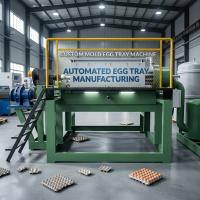 China Rotary 3000- 5000pcs per hour Paper Egg Tray Production Line Egg Tray Machine with Complete Pulping Forming Drying and Automatic Stacking Systems for sale