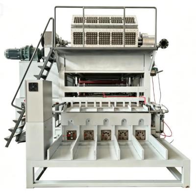 China Rotary 5000pcs/h Paper Egg Tray Production Line Machine With Complete Pulping Forming Drying And Automatic Stacking Systems For Paper Egg Tray Egg Carton Apple Trays making with 5*8 Forming Molds for sale