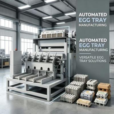 China 2000-3000PCS/H Rotary Egg Tray Machine Eco-friendly Recycled Paper Egg Tray Production Line | Compact & Easy-operation/ Stable Medium-Capacity Equipment for Growing Factories for sale