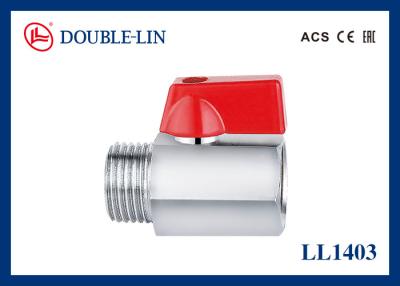China Chrome Plated Male X Female 25 Bar Brass Mini Ball Valve for sale