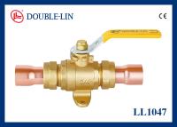 China Lever Handle Soldering 40mm X 40mm Brass Gas Ball Valve for sale