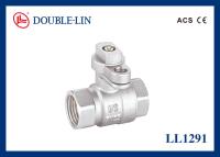 China Female X Female 25 Bar Brass Ball Valve With Lockable Handle for sale
