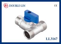 China 3 Way Male X Male X Male 25 Bar Tee Handle Ball Valve for sale