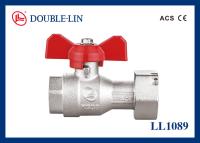 China Female X Revolving Female Nut PN25 Brass Ball Valves for sale
