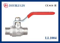 China Double O Ring Stem Male X Male 25 Bar Brass Ball Valves for sale