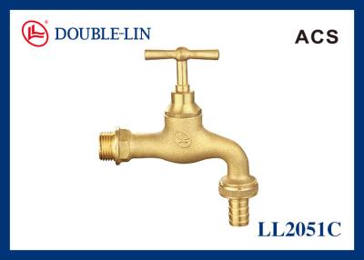 China ISO228 Thread Sand Cast Brass Hose Bibcock for sale