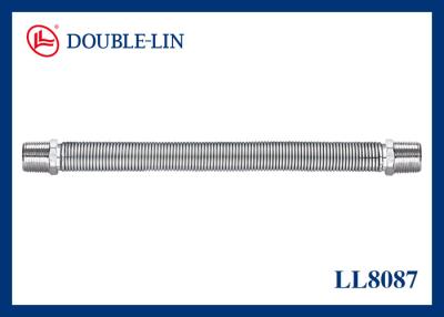 China Male X Male Screw Nut Stainless Steel Corrugated Hose for sale