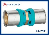 China Straight Union   Brass Press Fittings for sale