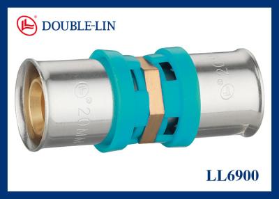 China Straight Union   Brass Press Fittings for sale