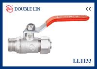 China Pipe Connection 1 1 4 Brass Ball Valve Flat Lever Handle for sale