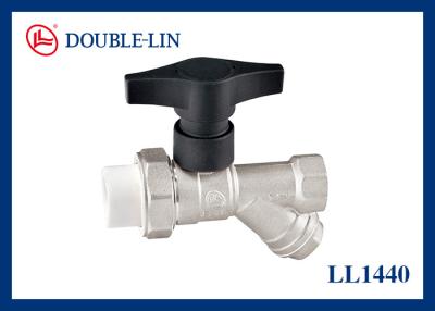 China High Handle Filter 3/4 Inch Brass Ball Valve With T Handle for sale