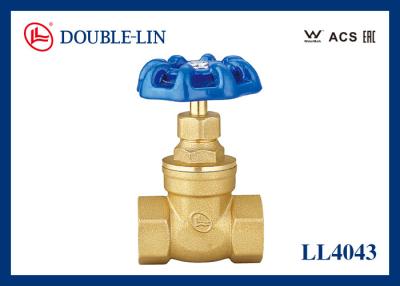 China ISO228 Thread Brass Gate Valve HPb 57-3 Cast Iron Handle For Industrial for sale