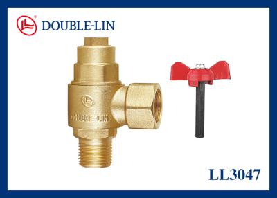 China Versatile PTFE Sealing Material Brass Angle Valve 1/2