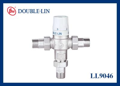 China Adjustable Anti-Scaled Thermostatic Mixing Valve 16 Bar 38℃-65℃ for sale