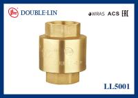 China ISO228 Thread Female × Female Brass Spring Check Valve 1 1 4 for sale