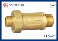 China Brass Dual Check Valve 3/4×1 Inch 232 psi BS2779 Thread for sale