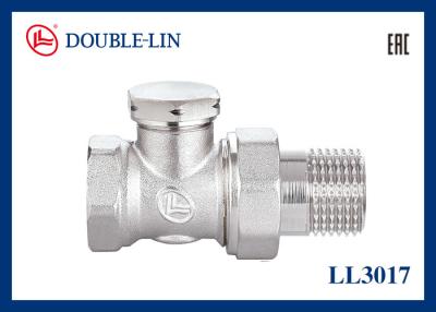 China DIN 259 Thread from 0℃ to 120℃ Working Tenperature10 Bar Straight Lockshield for sale