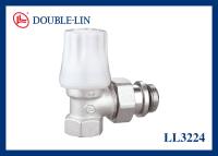 China Angle Type Manual Radiator Valve DIN259 Thread 32℉ to 248℉ Working Temperature Size 1/2
