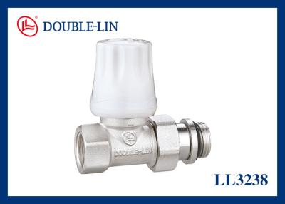 China Straight Type Manual Radiator Valve BS2779 Thread 32℉ to 248℉ Working Temperature for sale