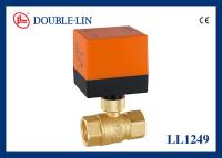China 2-Way Brass Ball Valve with Electric Actuator 232 psi Working Pressure DIN259 Thread for sale