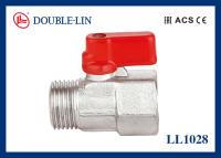 China Male X Female 25 Bar Brass Mini Ball Valve With Nickle Plated for sale