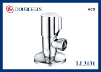 China Polishing chrome plated quick opening brass angle valve with ceramic core for sale