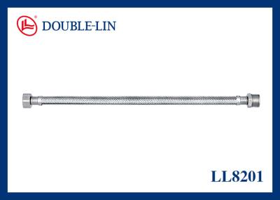 China 16 Bar Stainless Steel Braided Hose with Brass Nut for High Temperature Resistance and Corrosion Resistance for sale
