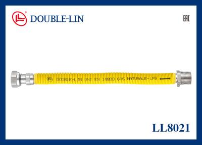 China Female x Male Stainless Steel Corrugated Hose for Gas System for sale