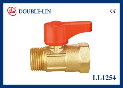 China Aluminium Alloy Handle Male X Female Brass Ball Valves for sale