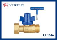 China Male Female Revolving Nut Lockable Brass Ball Valves for sale