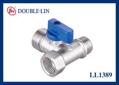 China T Handle Female X Male X Male Three Way Ball Valve for sale