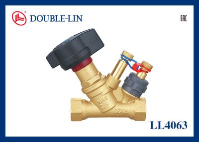 China 20 Bar ISO228 Thread HBP 57-3 Brass Balancing Valve for sale