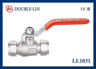 China Pipe Connection PN25 brass ball float valve Flat Lever Handle for sale