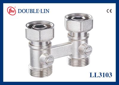 China Straight Two Pipe Brass Radiator Valve ISO228 Thread F3/4'' X M3/4