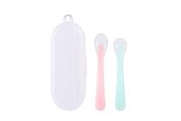 China Heat resistant up to 200°F Soft silicone food spoon with Easy To Clean feature for sale