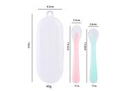 China Heat resistant up to 200°F Soft silicone food spoon with Easy To Clean feature for sale