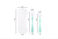 China Easy To Clean Silicone Spoon with Ergonomic Design / Pink/Blue Color for sale