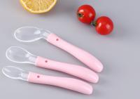 China Food grade BPA free toddler training feeding soft tip silicone kids baby spoon baby tablewaree for sale