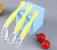 China Soft Tip Newborn Baby Training Feeding BPA Free Soft Silicone Baby Spoons No reviews yet for sale