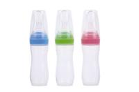 China Baby Feeding Bottle With Spoon Suction Flexible Silicon Feeder Dropper Labels Squeeze Bottles For Babie for sale
