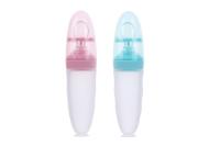 China Feeding Bottle Squeeze Feeding Spoon Silicone Bottle for Babies Hot Sell Silicone with Spoon Anti Choking Baby for sale