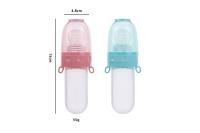 China Baby Fruits And Vegetables Bite Le Star Fruits And Vegetables Plastic Package Pacifiers Bite Chews Silicone Feeder Chews for sale