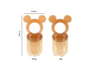 China Foodgrade Baby Food Fruit Feeder Bite Silicone Pacifier Baby Chewing Teether Toy For Infant Baby Eating Food Training for sale