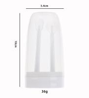 China New Doulde Sided Tongue Cleaner Tongue Scraper With Brush For Free Breath for sale