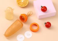 China Food Grade Liquid Silicone 2 In 1 Spoon Feeder Rice Cereal Bottle Baby Squeeze Feeding Bottle for sale