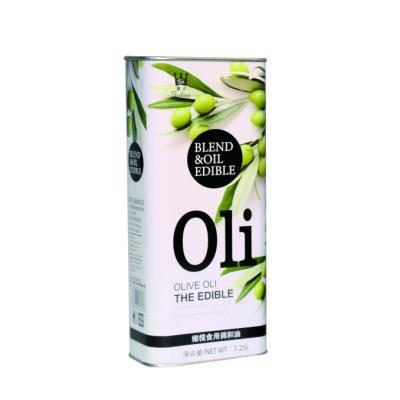 China DADI Food Grade Super Oil Container 1.25L Liquid Food Oil Can Customized Printing with Imported Plastic Spout for sale