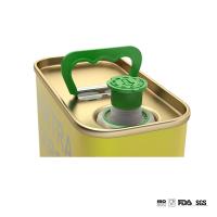 China DADI 5L Square Food Oil Can, Tin Container 5000ML Metal Oil Packaging Rectangle Food-Grade Tinplate for sale